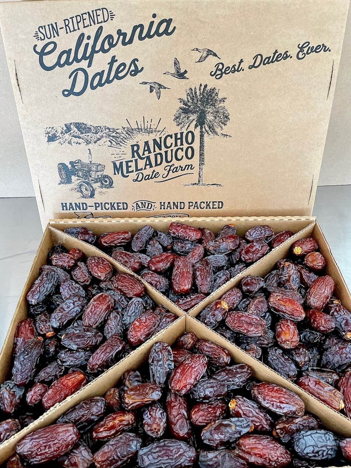 Big Date Love - 15 Pound Box Organic Medjool Dates - Rancho Meladuco ...