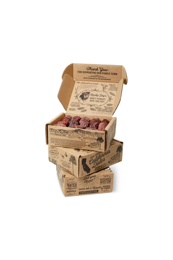 Mini 3 Box Bundle - 1 lb. Signature hand-packed Medjool Dates - Rancho ...