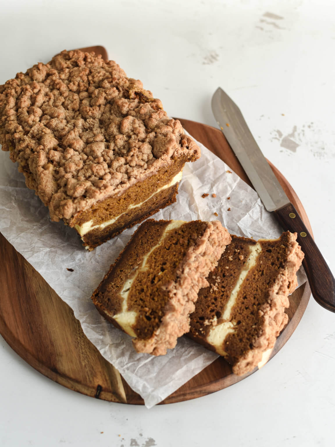 Spiced Pumpkin Cake with Cream Cheese Swirl and Cinnamon Streusel ...