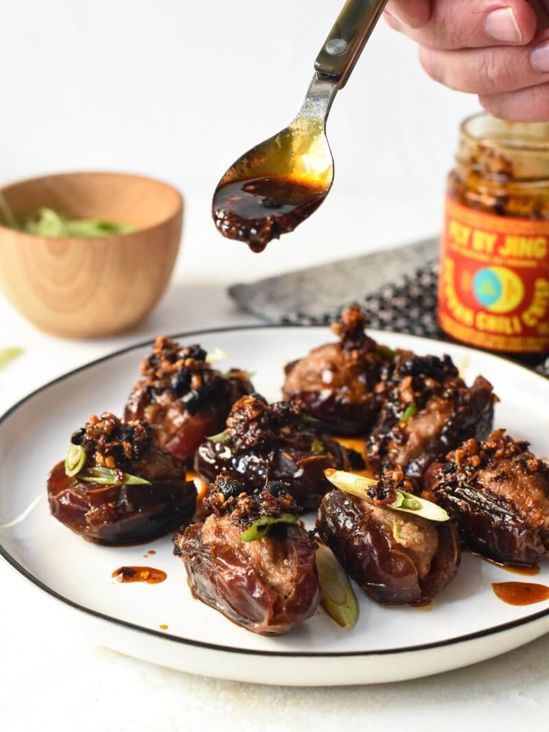 Stuffed Date Dumplings with Chili Crisp - Rancho Meladuco Date Farm